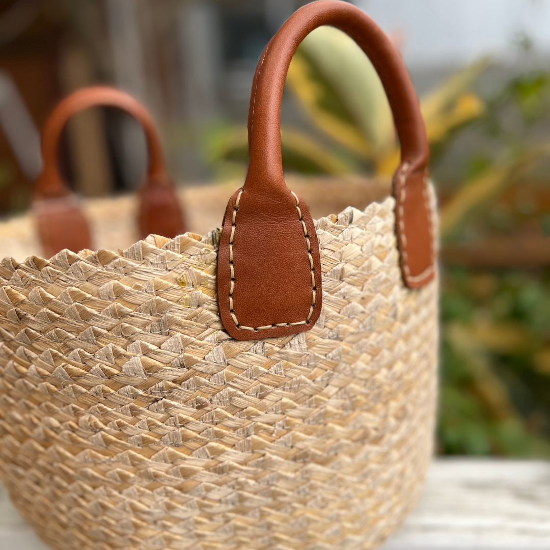 Plantain Fibre Handwoven Aqillu Baskets Ethically and Sustainably Sour ...
